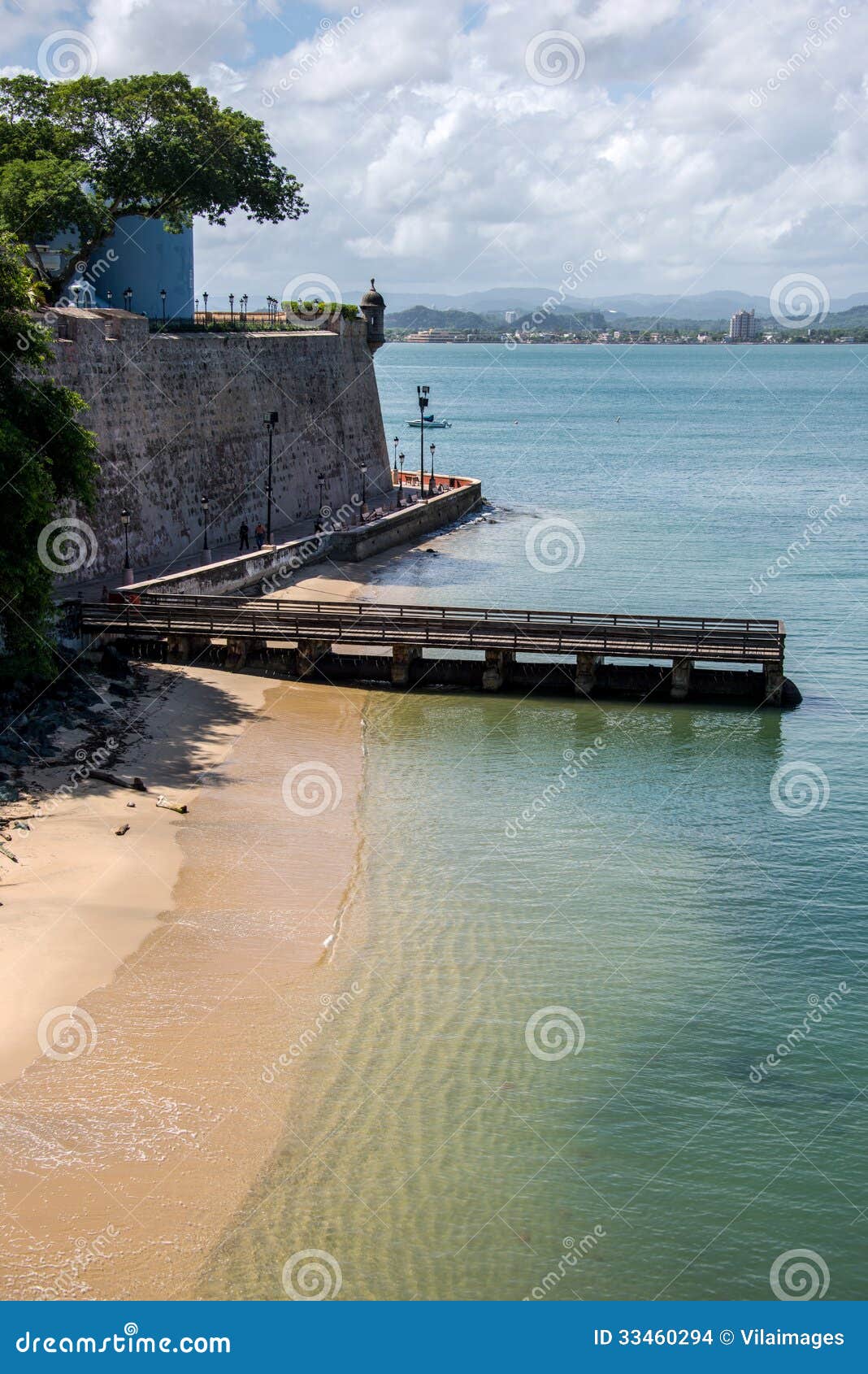 Coast of San Juan, Puerto Rico Stock Photo - Image of cityscape, fort ...