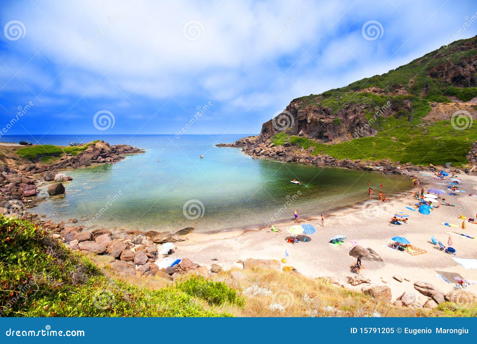 Coast of Sardinia, Sea, Sand and Rocks Stock Image - Image of coast ...