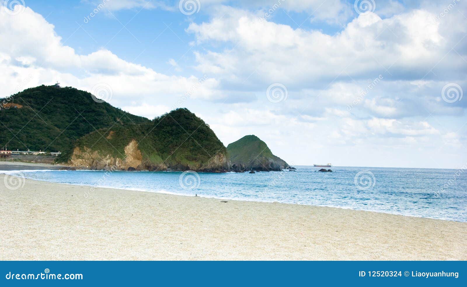 Coast scene stock photo. Image of calm, cliff, resort - 12520324