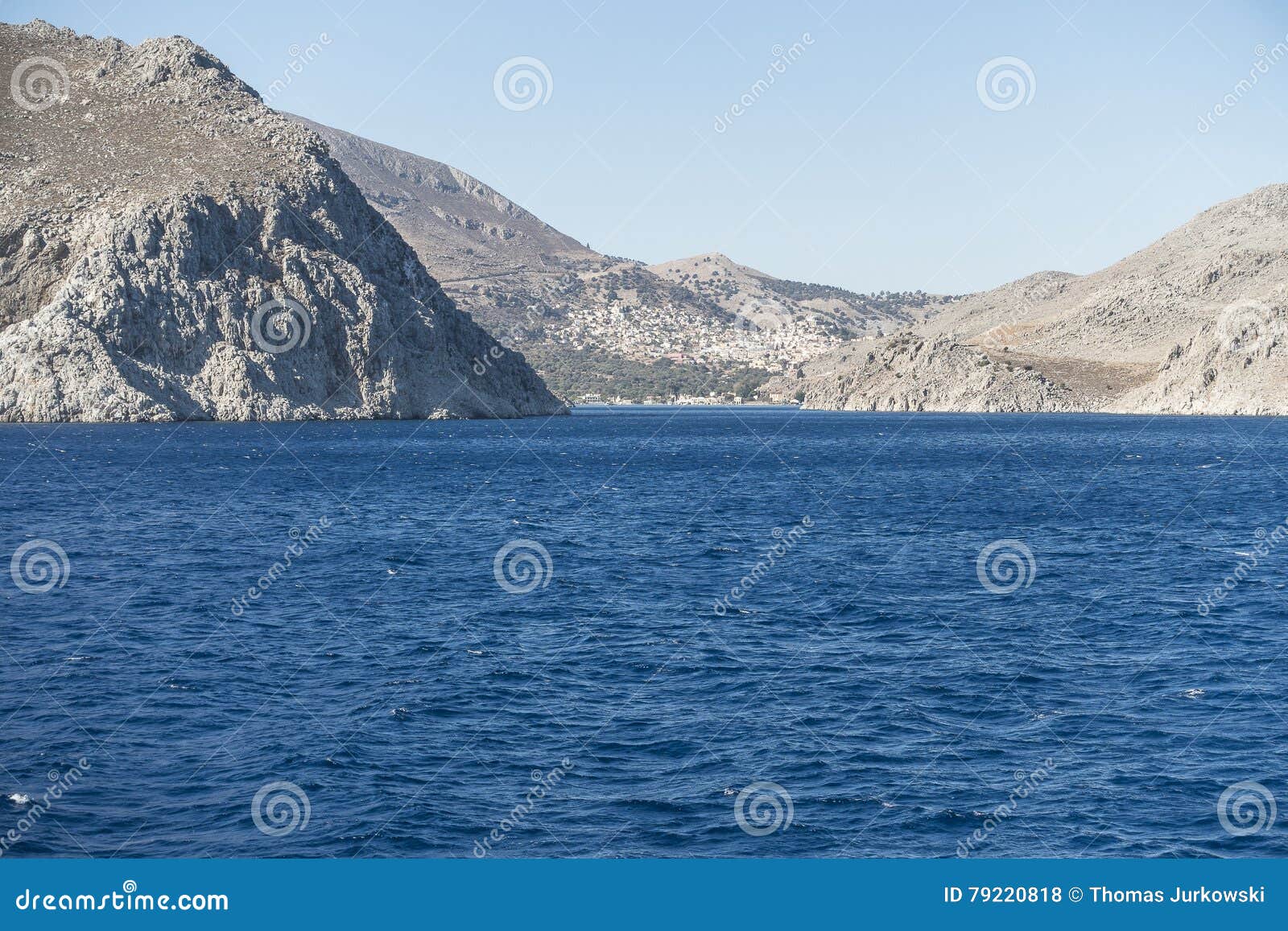Coast of the Simi Island stock photo. Image of mediterranean - 79220818