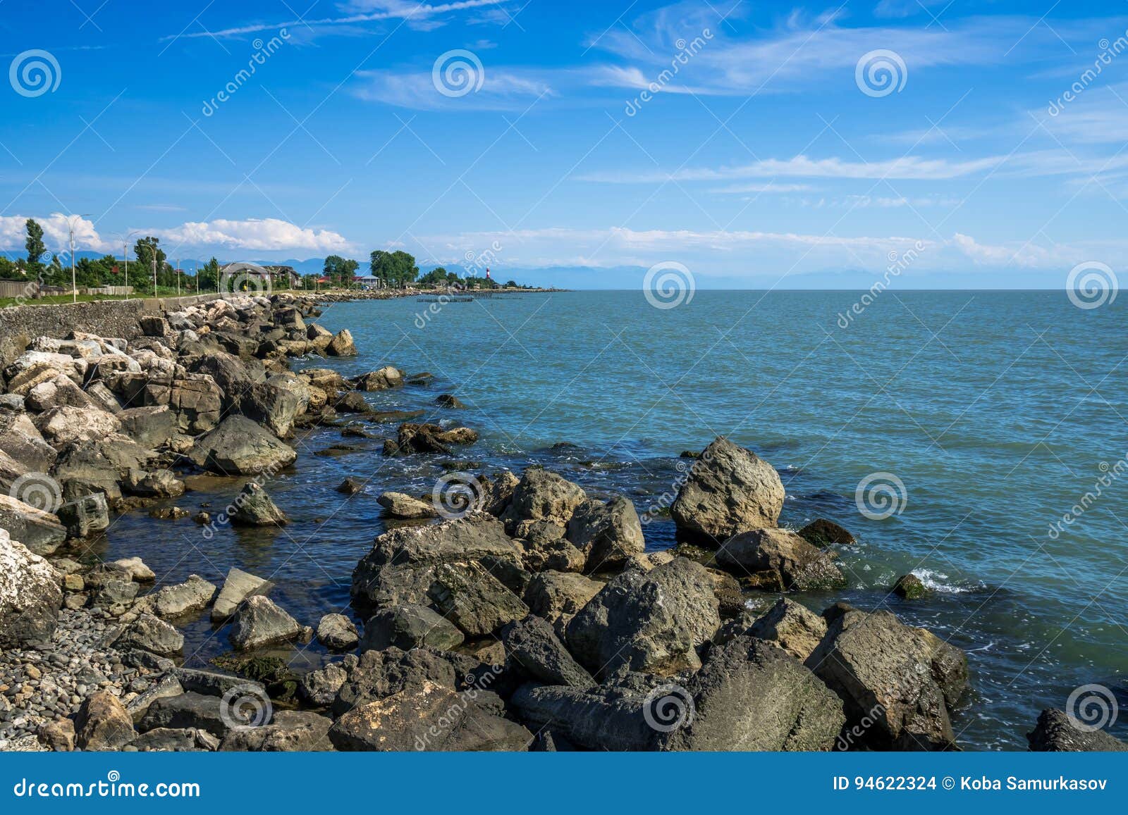 Coast of the Small Town of Poti, Georgia Stock Photo - Image of port ...