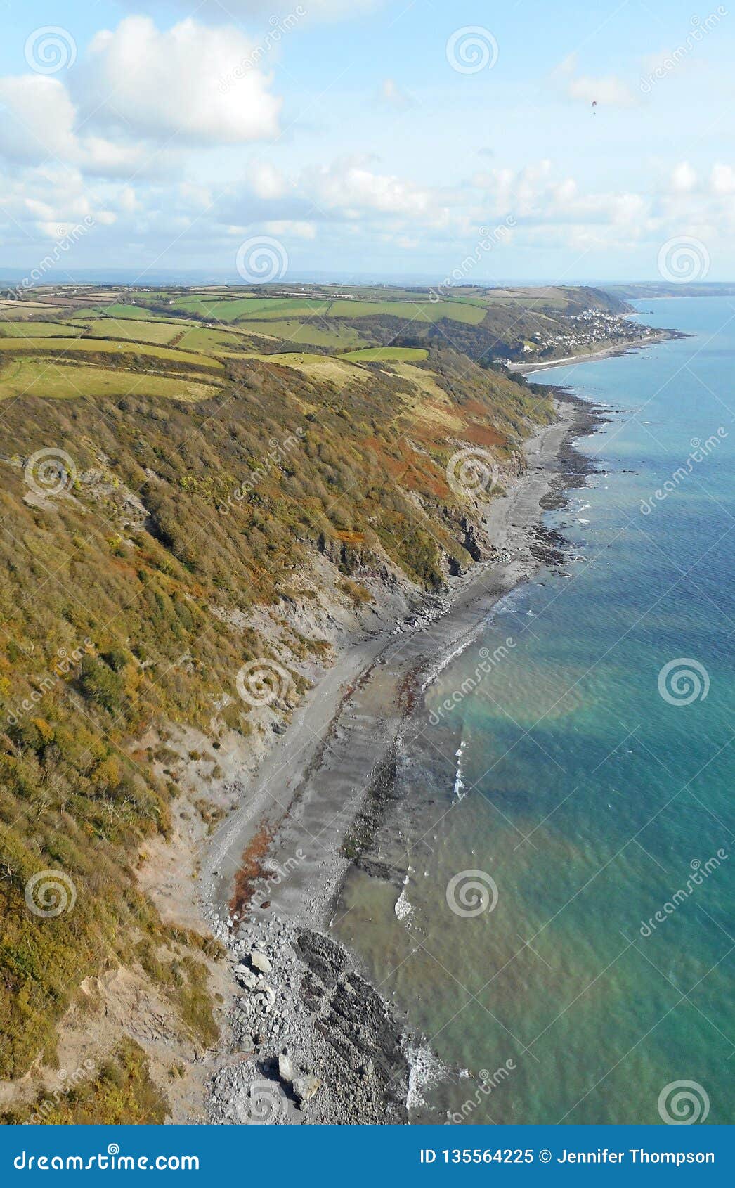 Coast of South Cornwall stock image. Image of coast - 135564225