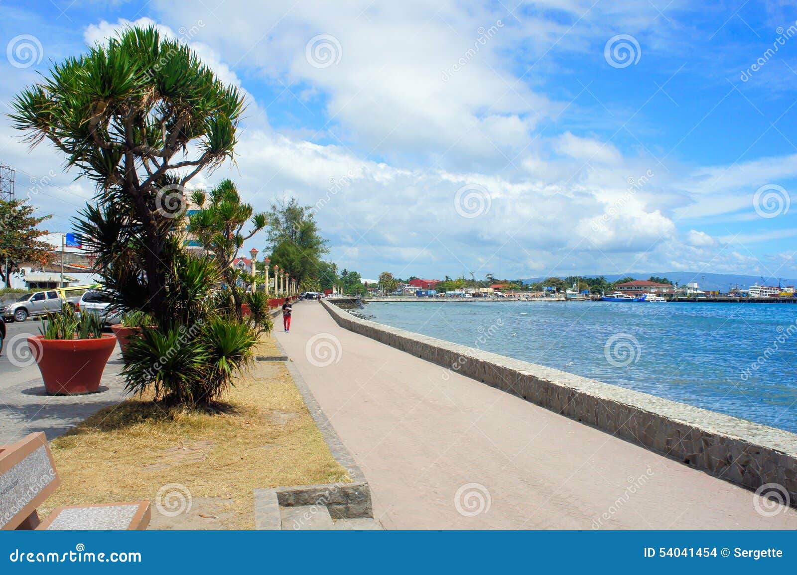 Coast Street. Sea shore stock photo. Image of tourist - 54041454