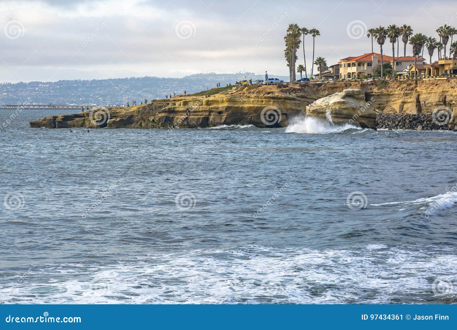 The Coast of Sunset Cliffs California Stock Image - Image of jolla ...