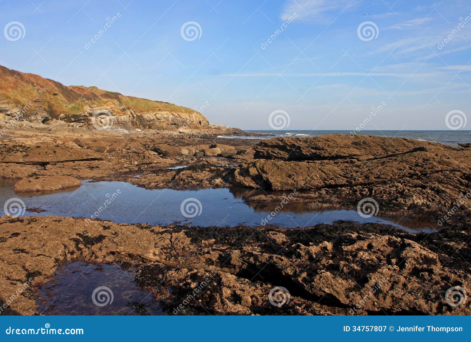Coast of Torquay stock image. Image of cliffs, torbay - 34757807