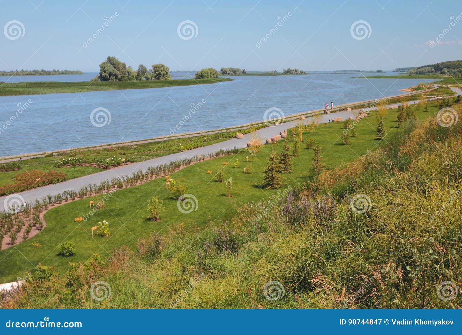 On Coast of Volga Gulf. Bulgar, Russia Stock Image - Image of gulf ...