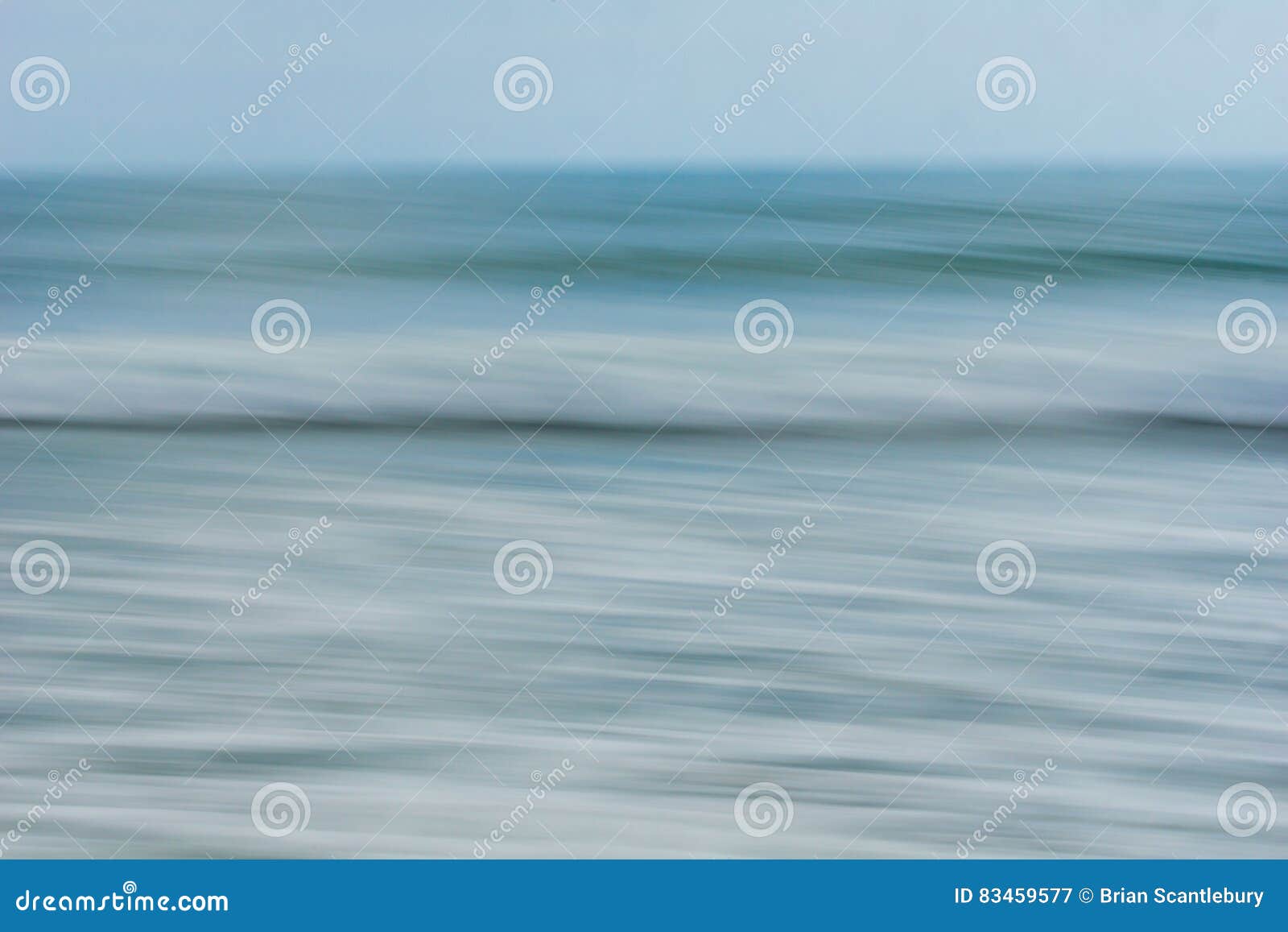 Coastal Abstract Motion Blurred Ocean Waves Blue Tones Background Stock ...