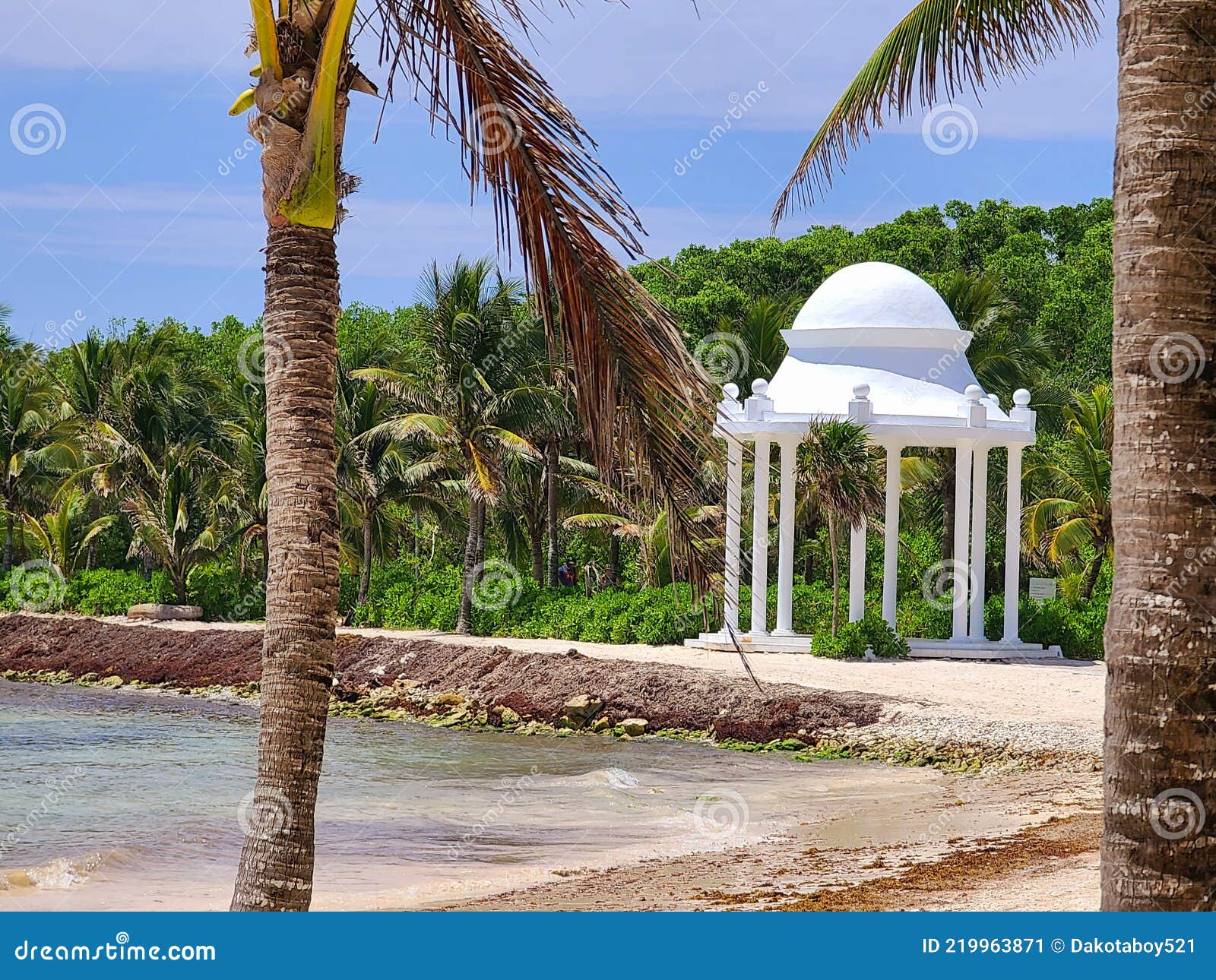 Coastal Beach in Sunny Mexico Stock Image - Image of resort, beach ...