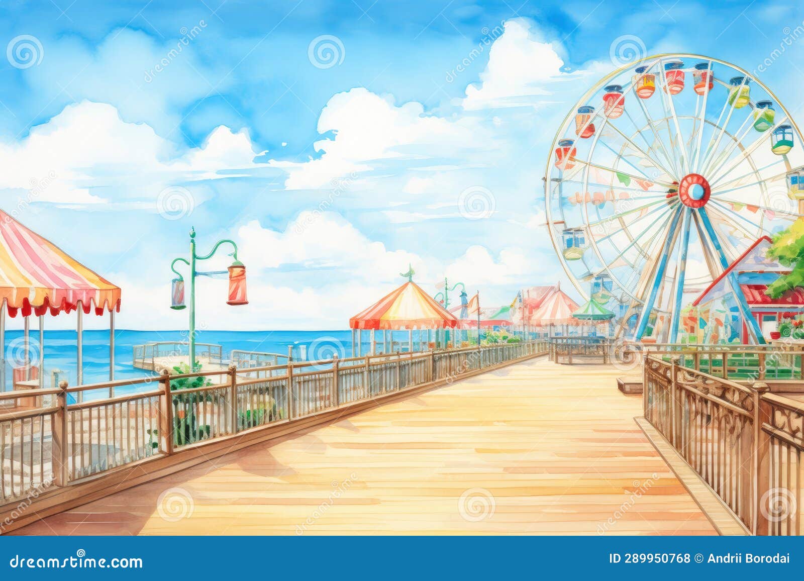 A Carnival Scene With Multi-colored Bokeh Lights, Generative AI ...