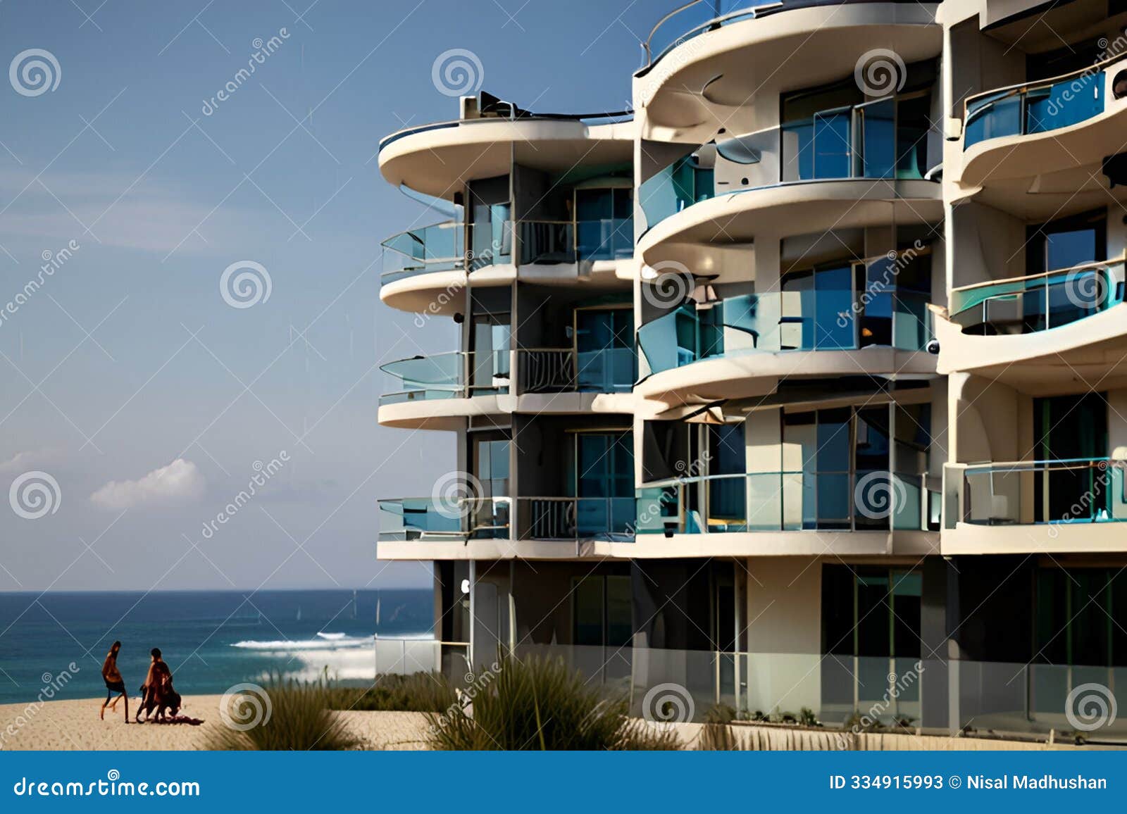 Coastal Circular Haven stock illustration. Illustration of ocean ...