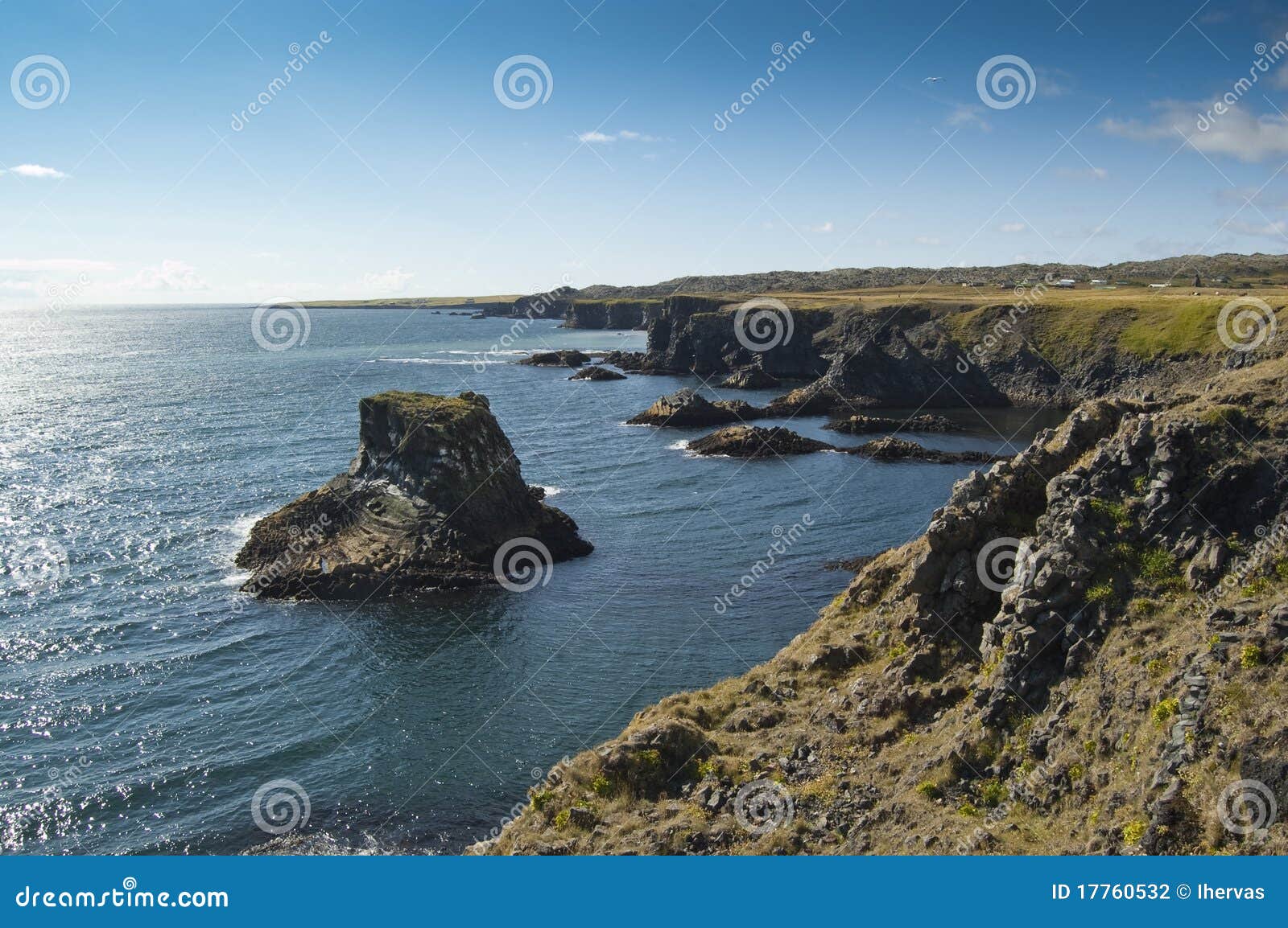 Coastal cliffs stock photo. Image of cliff, iceland, coast - 17760532