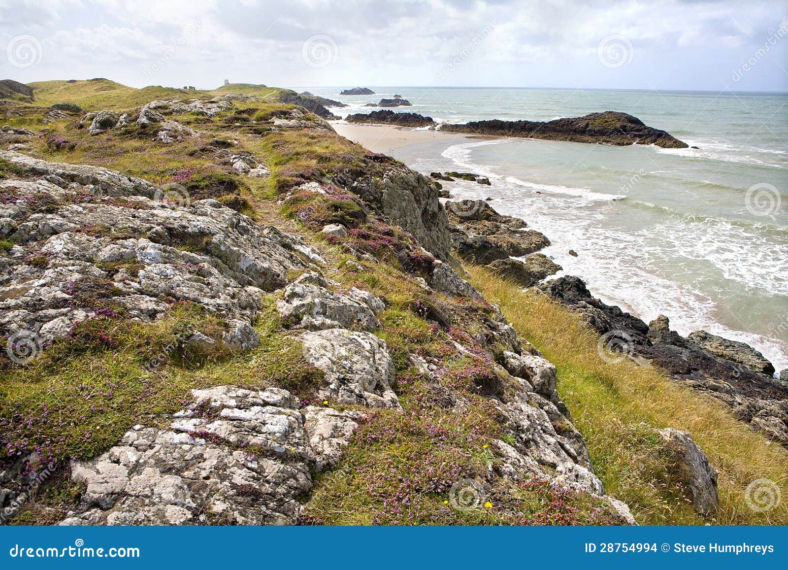 Coastal Cliffs, Anglesey, Wales. Stock Photo - Image of vacation ...