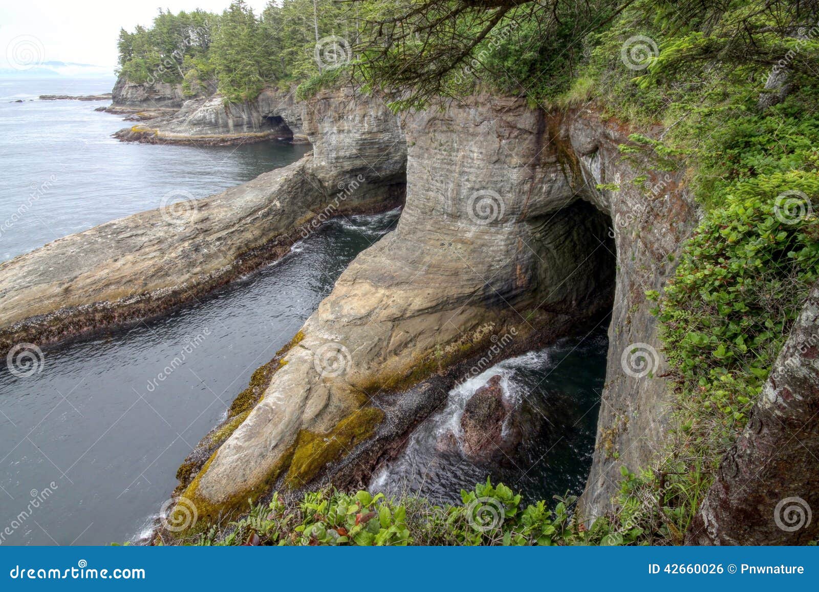 Coastal Cliffs And Beaches At Cueva Del Indio Stock Photography ...
