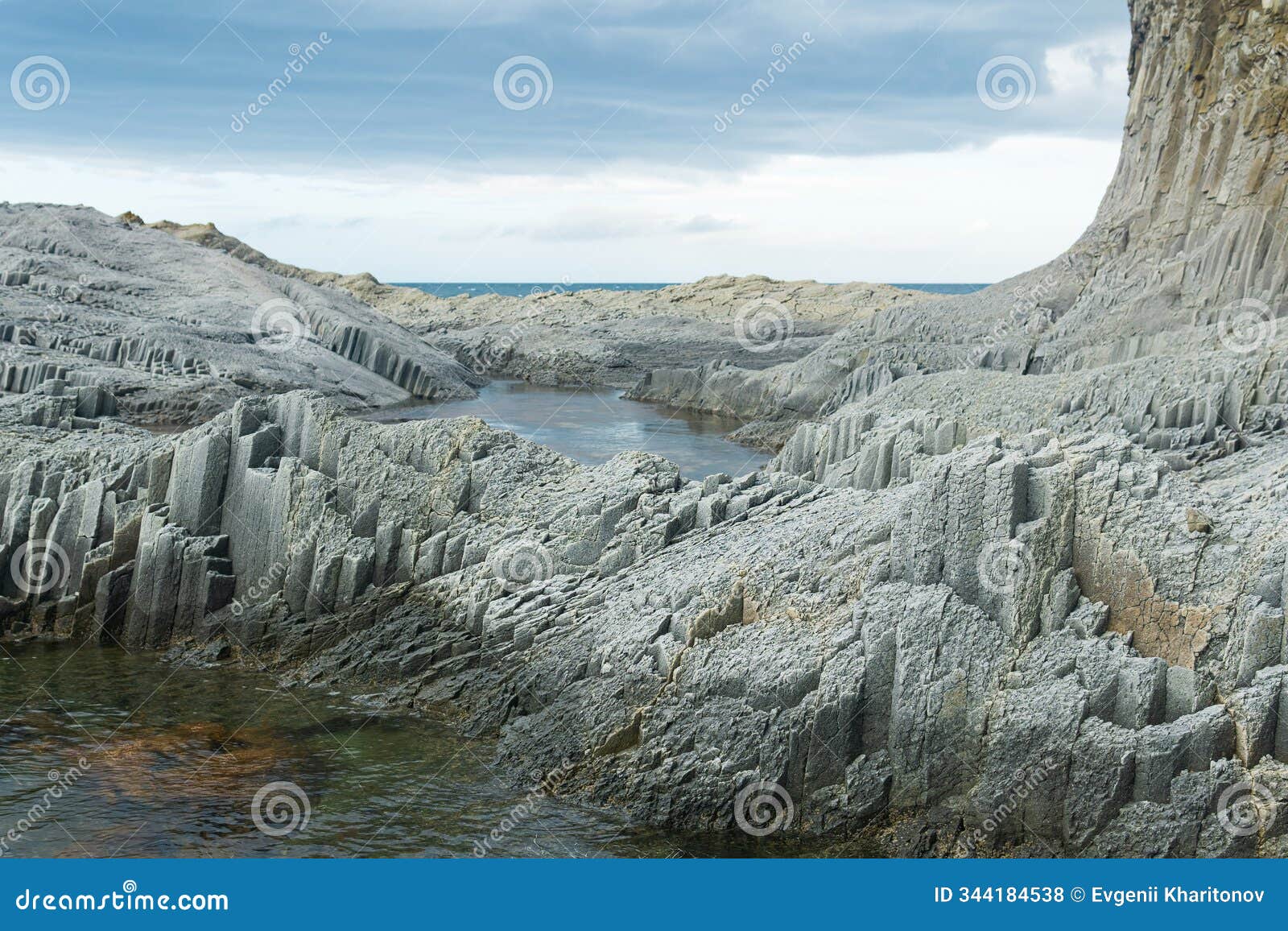 Columnar Basalt - Abstract Fantasy Landscape Stock Image ...