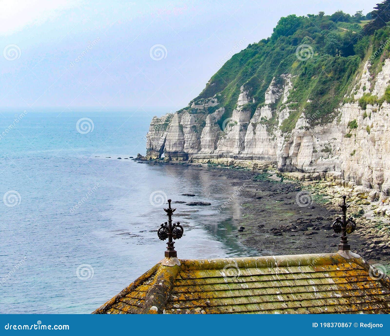 Coastal Cliffs of the Town of Beer in Devon Stock Image - Image of ...