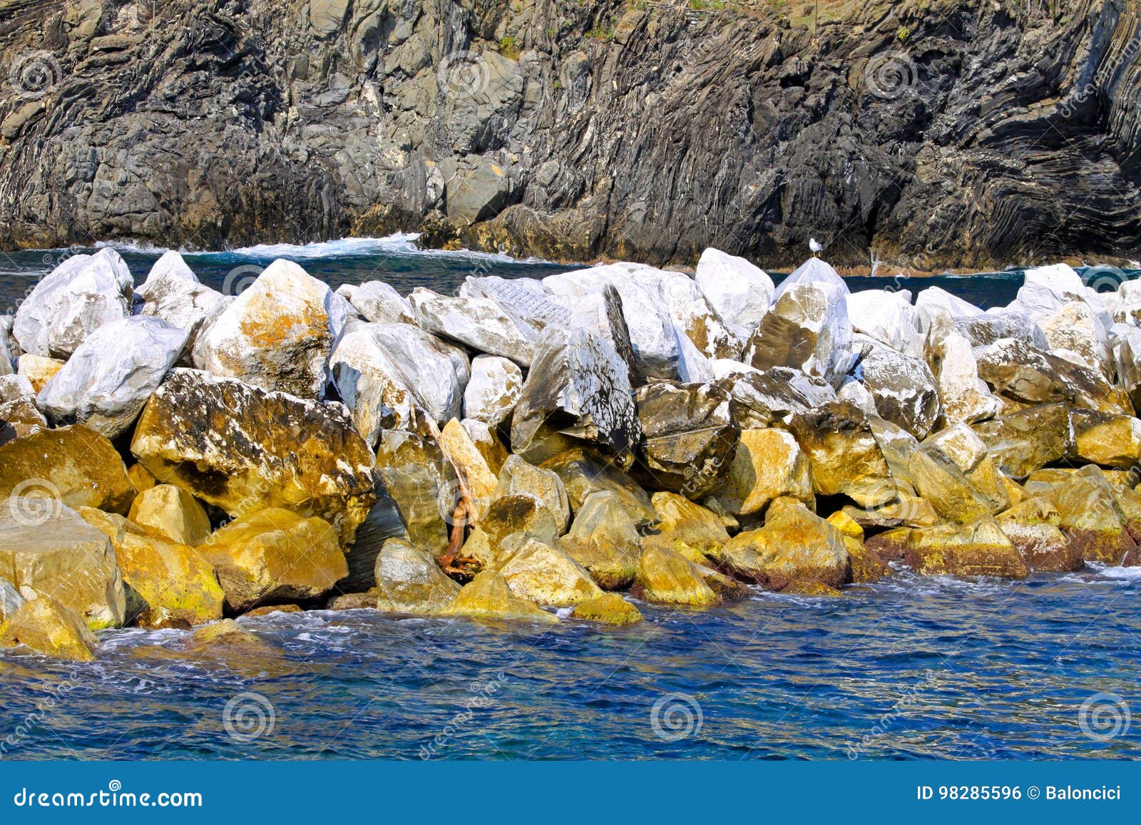 Coastal defence stock photo. Image of flood, seawall - 98285596