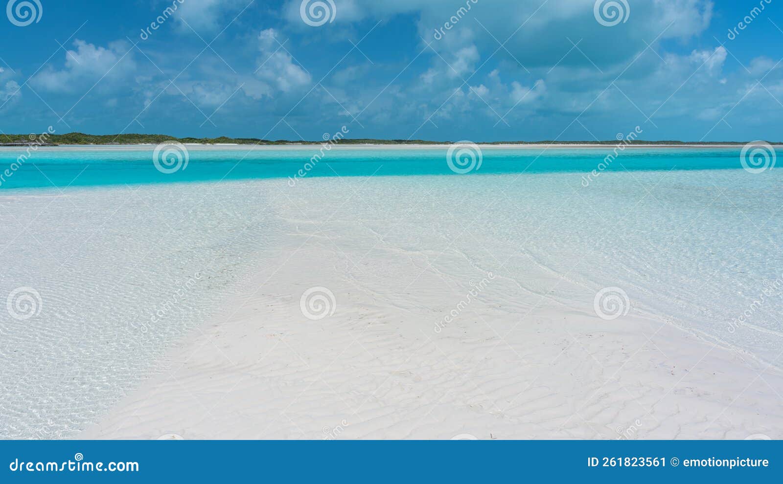Coastal Dream Sandbar and Beach Stock Image - Image of water, dream ...