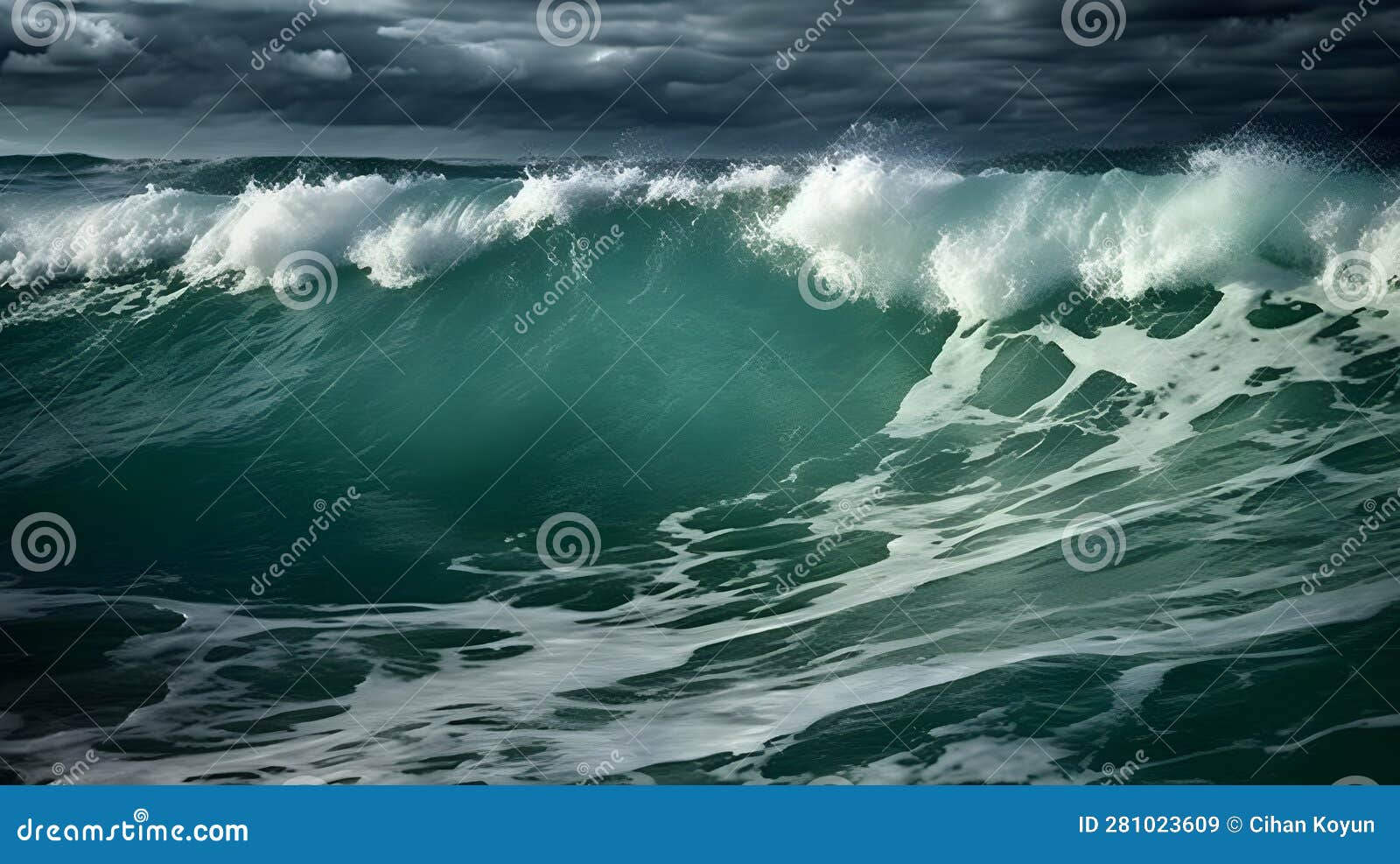 Coastal Elysium, Tranquil Ocean Waves, Ethereal Clouds, and Delicate ...