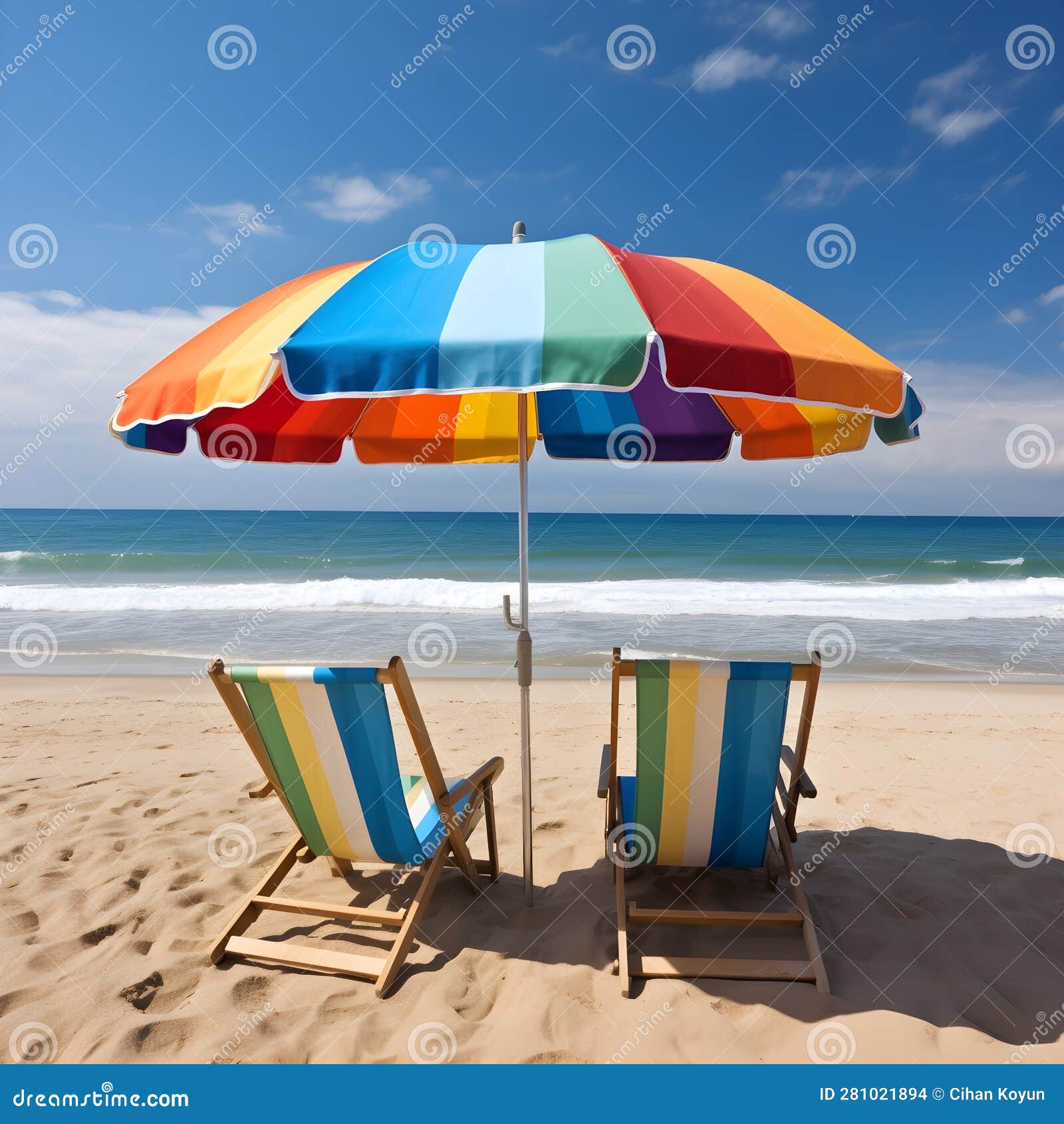 Coastal Euphoria, Sandy Beach, Soft Clouds, and Ecstatic Beachfront ...