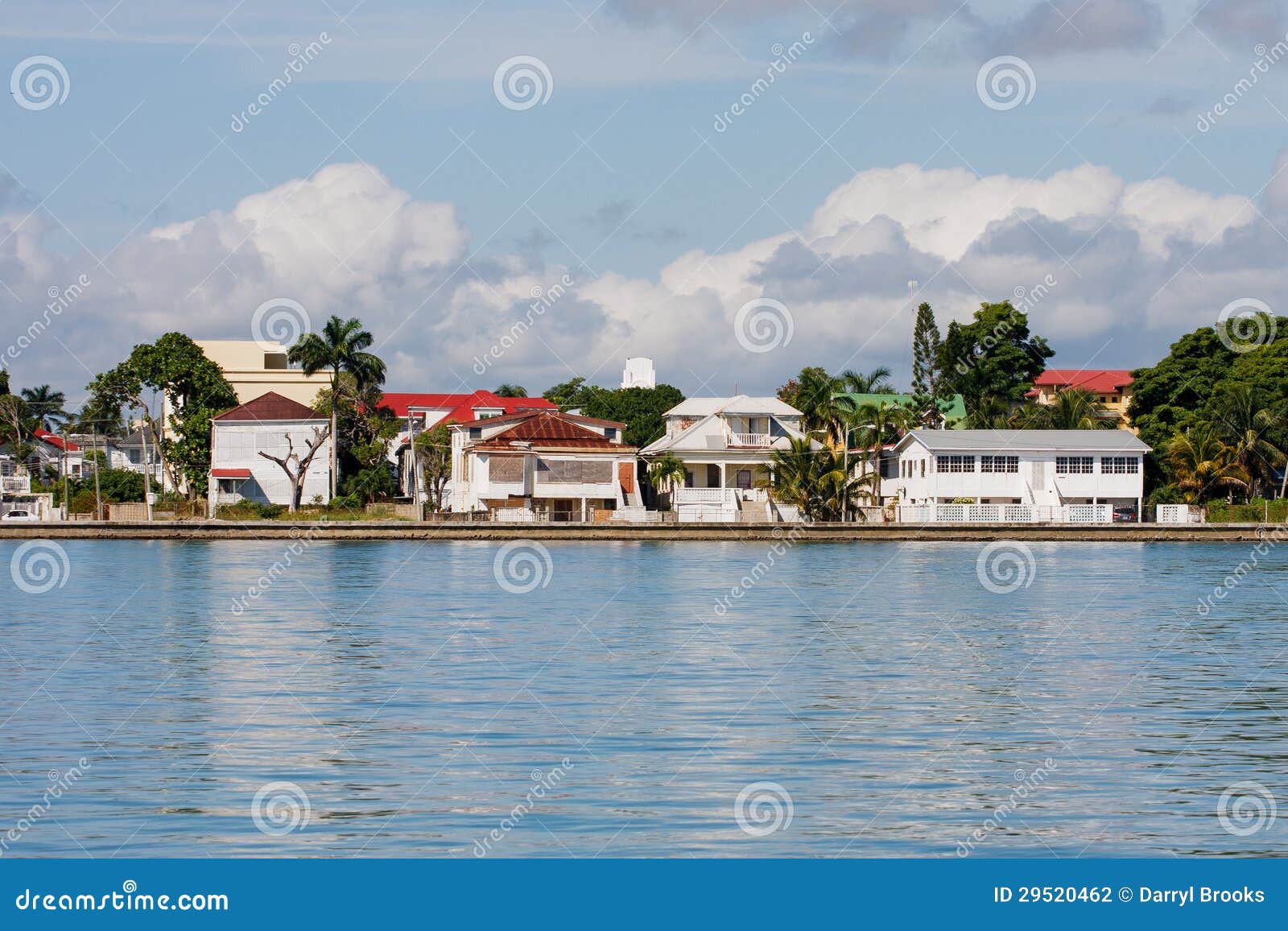 Coastal Homes in Belize stock photo. Image of water, belize - 29520462