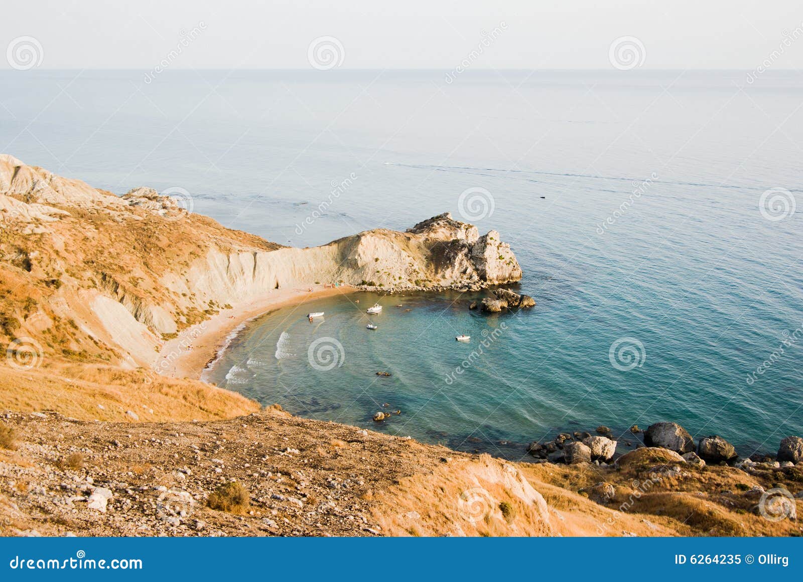 Coastal landscape of a bay stock image. Image of people - 6264235