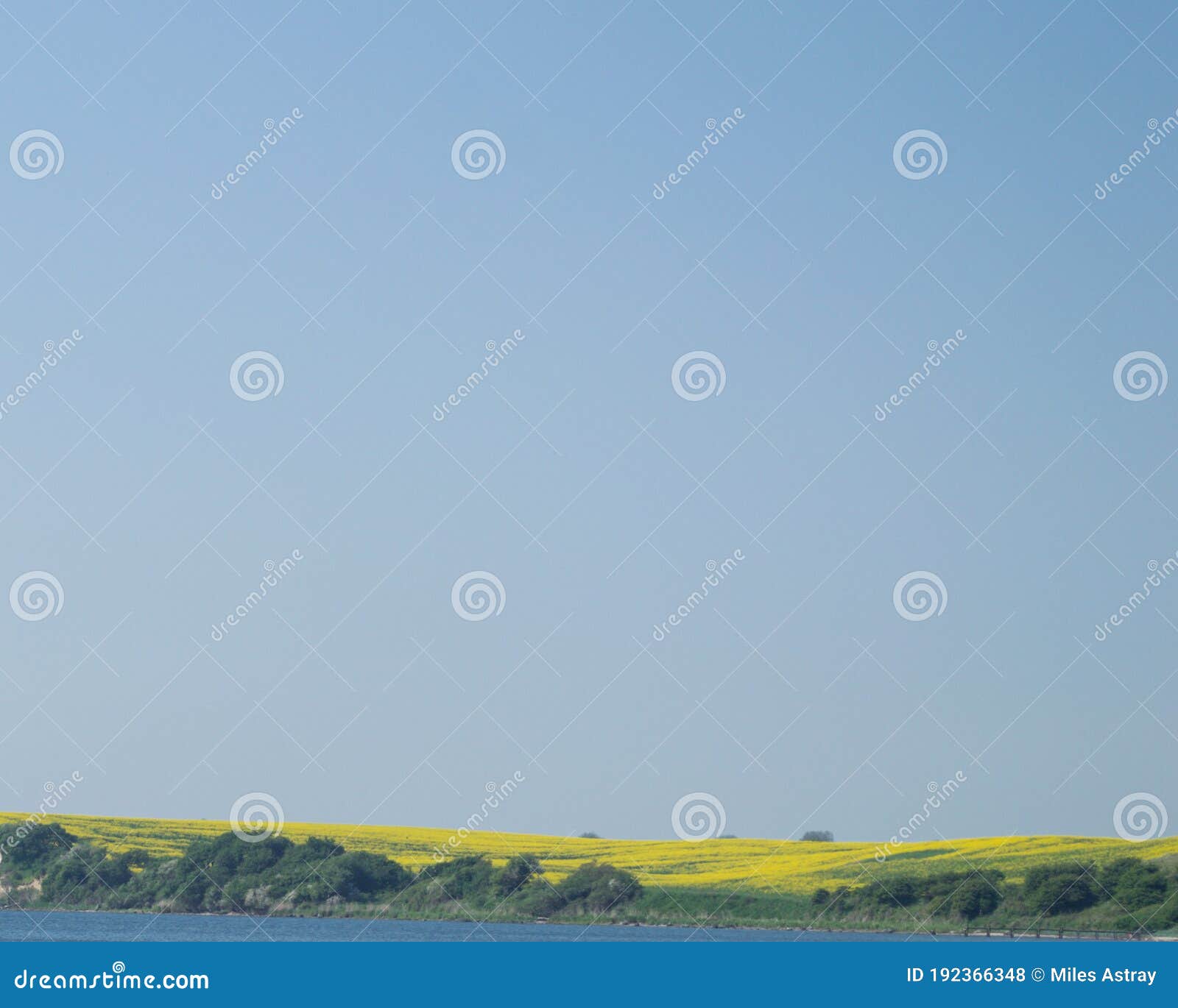 Coastal Landscape Scenery in Denmark Stock Photo - Image of farming ...