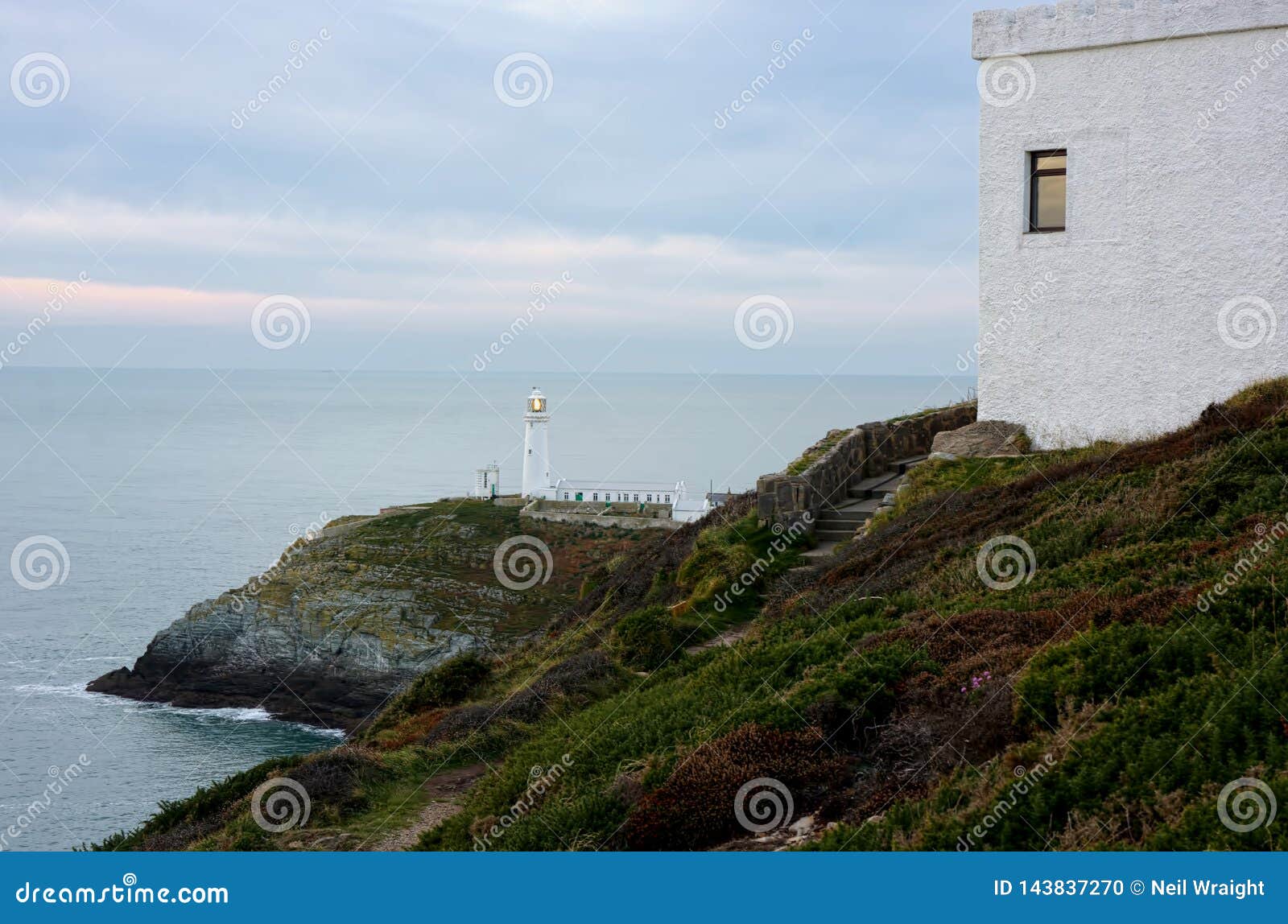 Anglesey, Wales. South Stack Lighthouse. UK Stock Photo - Image of ...