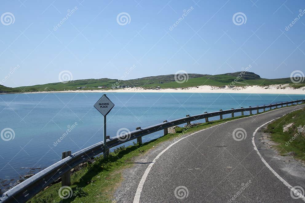 Coastal Road stock image. Image of scottish, rural, white - 2665929