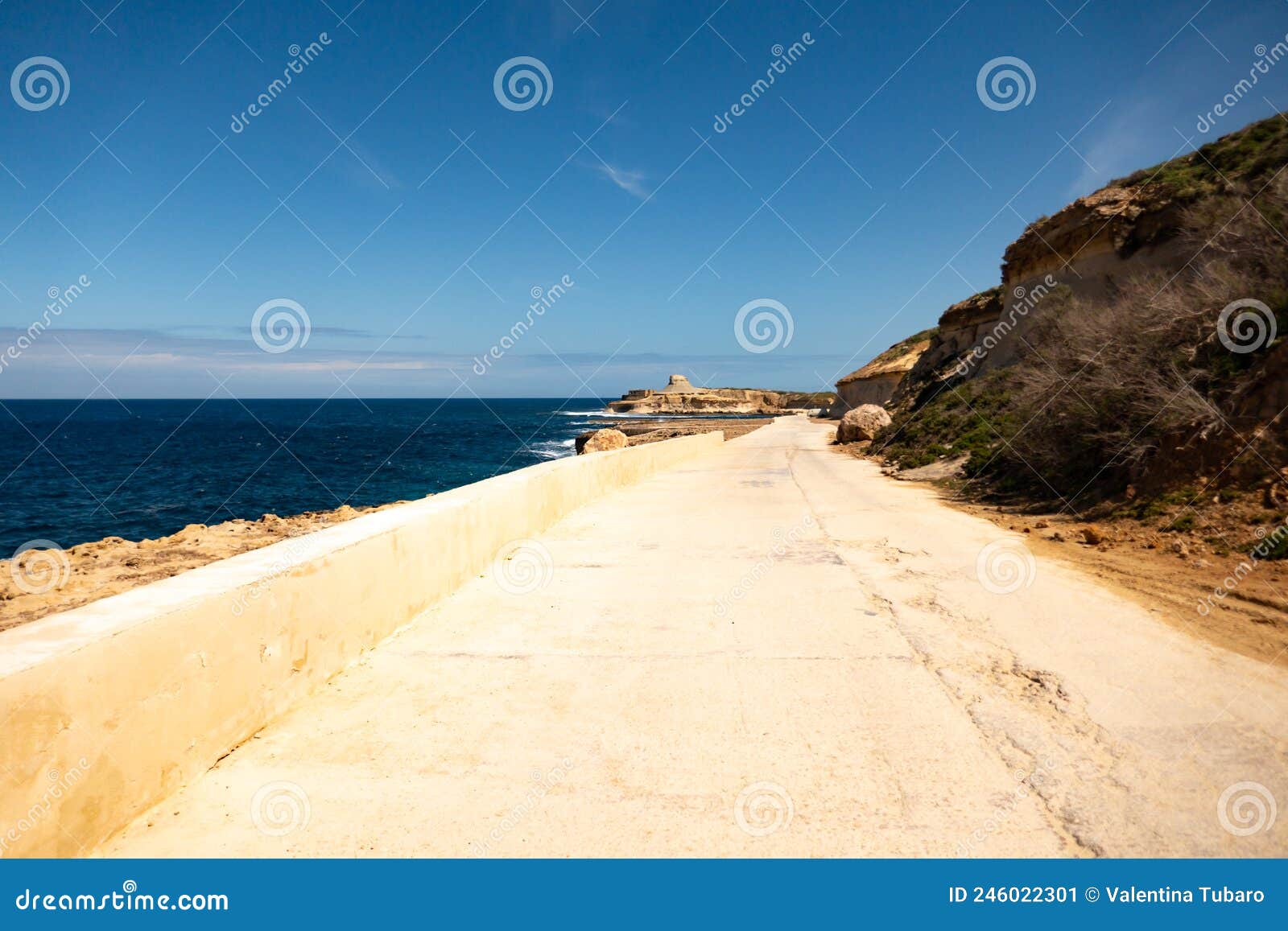 Coastal Road on Gozo Island , Malta Stock Image - Image of sand, coast ...
