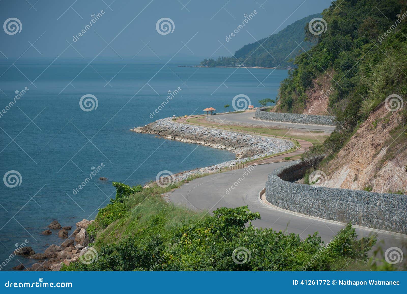 Coastal road. stock photo. Image of sand, ocean, seascape - 41261772