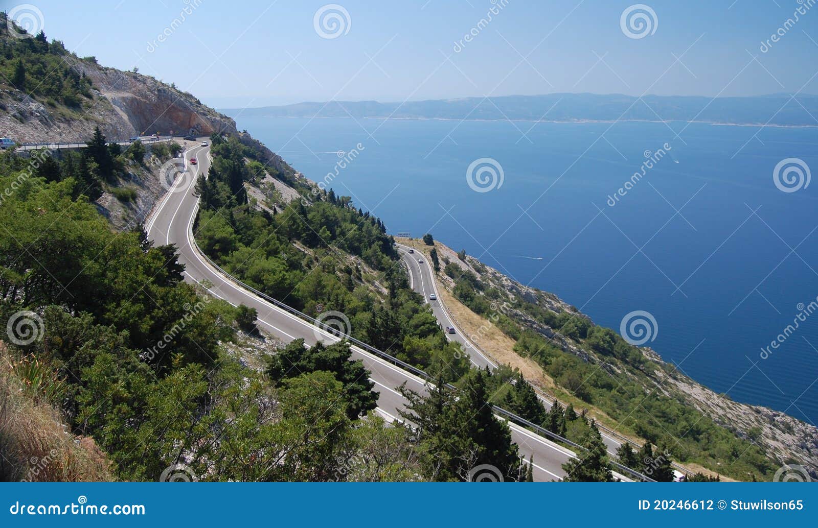 The Coastal Road To Split, Croatia Stock Photo - Image of driving, road ...