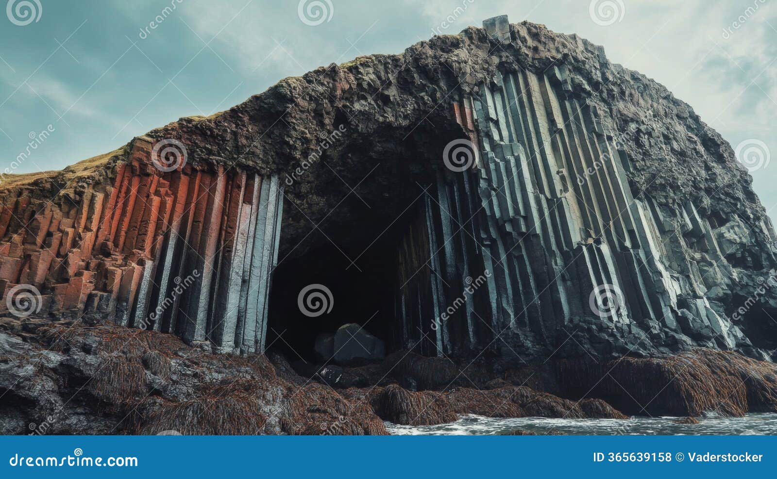 Columnar Basalt - Abstract Fantasy Landscape Stock Photography ...
