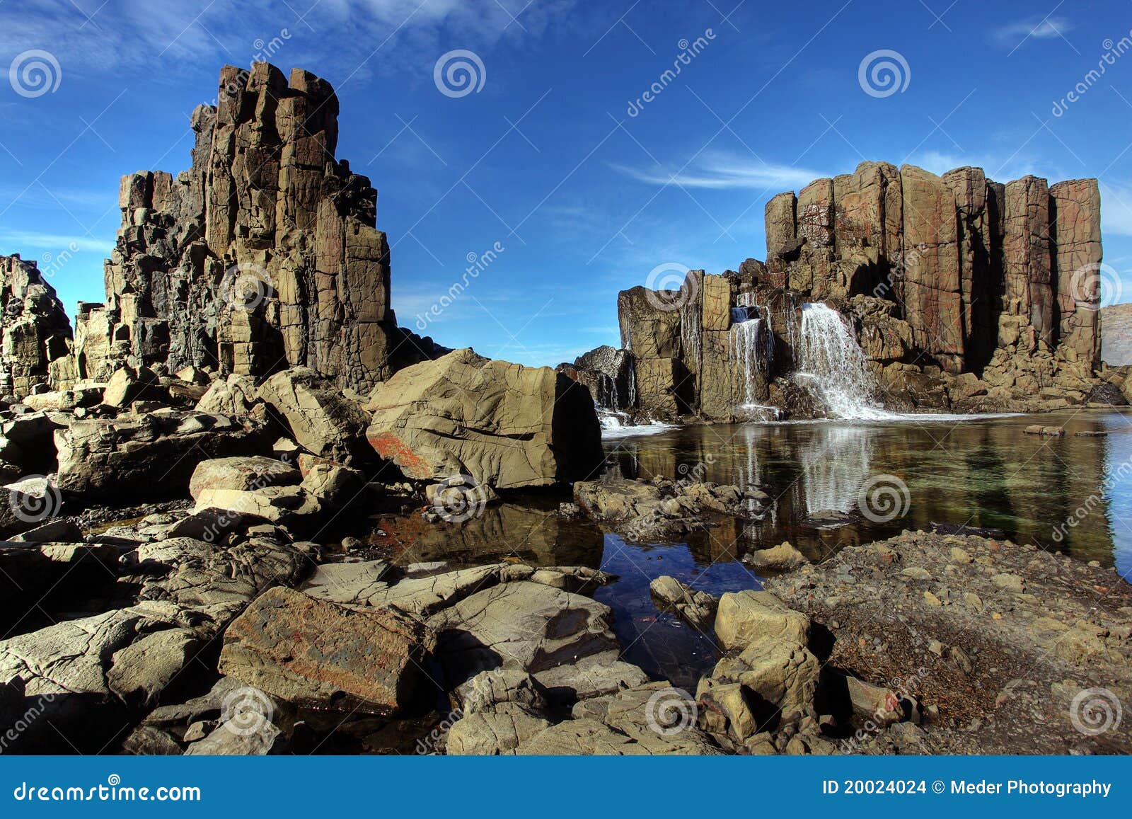Coastal rock formations stock photo. Image of ocean, moonscape - 20024024