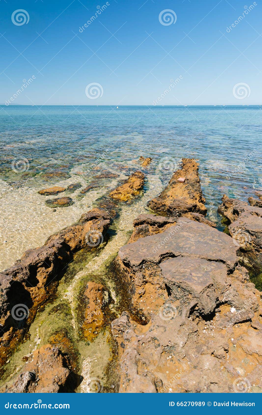 Coastal Rock Formations in Melbourne Stock Image - Image of beach ...