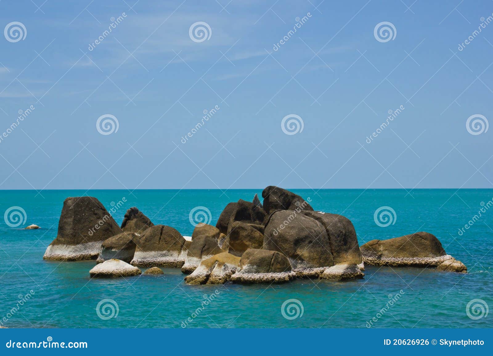 Coastal Rocks Koh Samui Thailand Stock Photo - Image of famous, blue ...