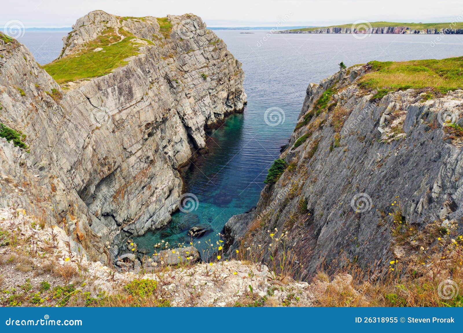 Coastal Rocks in Newfoundland Stock Image - Image of seascape, geology ...
