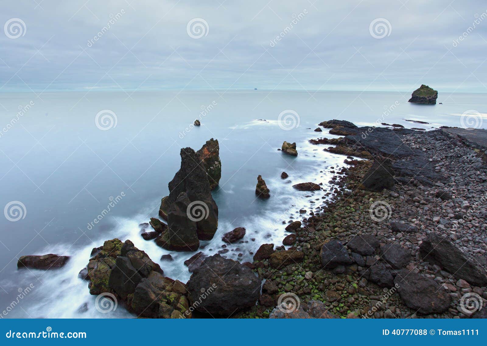Coastal Rocks on the South West Point of Iceland, Reykjanes Stock Photo ...