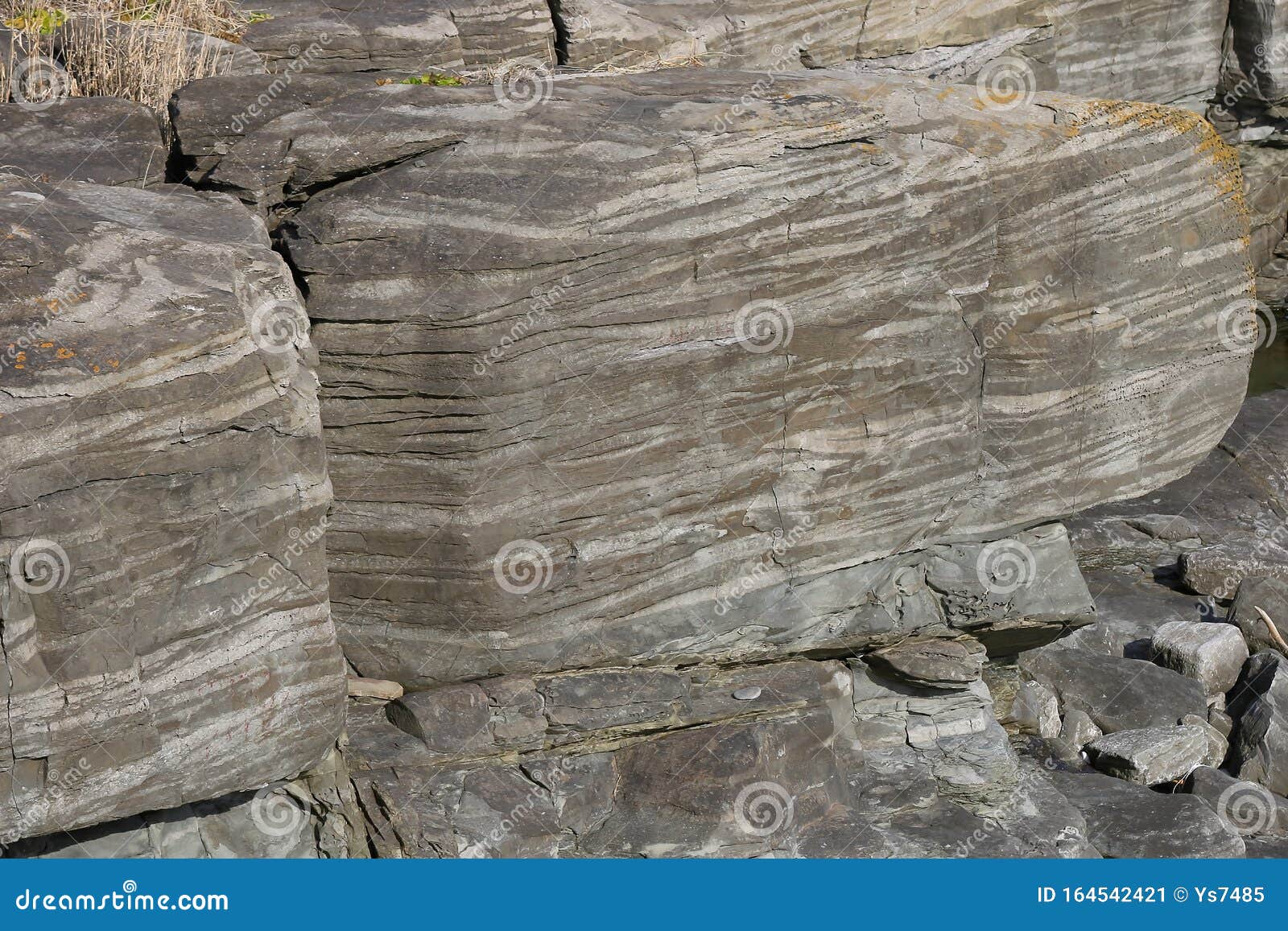 Coastal Rocks Texture for Background. Wild Stones Look Like Huge Bricks ...