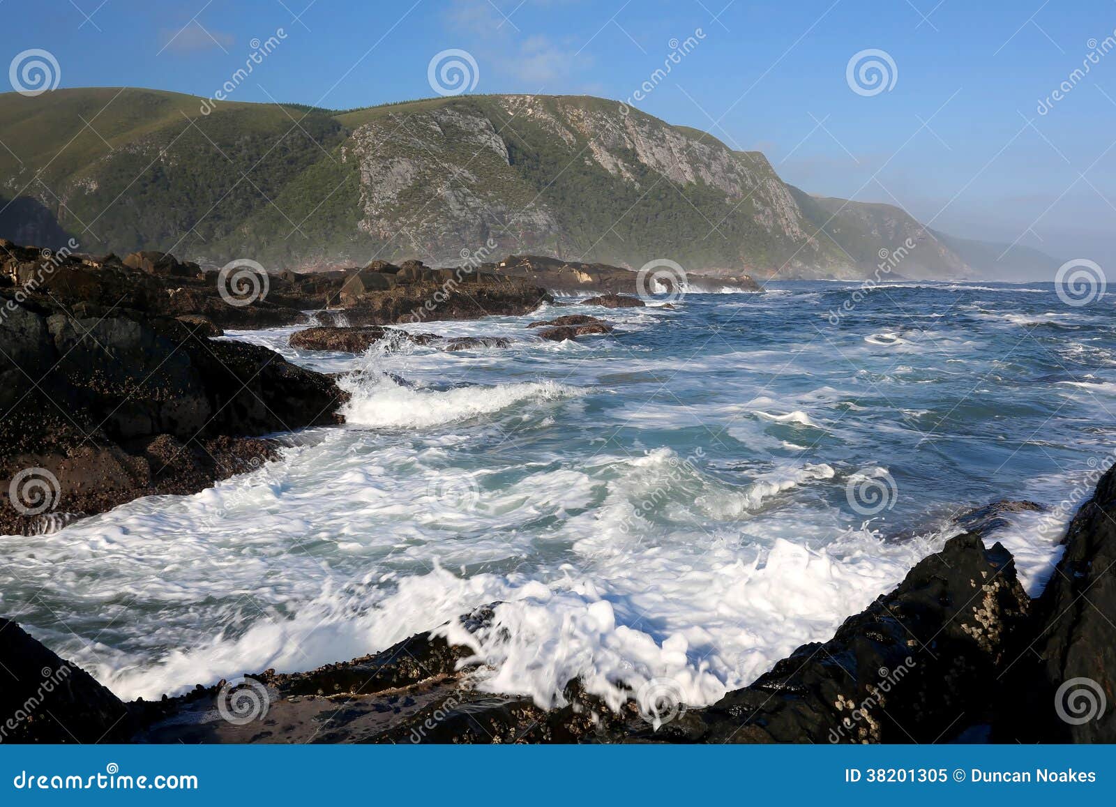Coastal Scene in South Africa Stock Image - Image of coast, africa ...