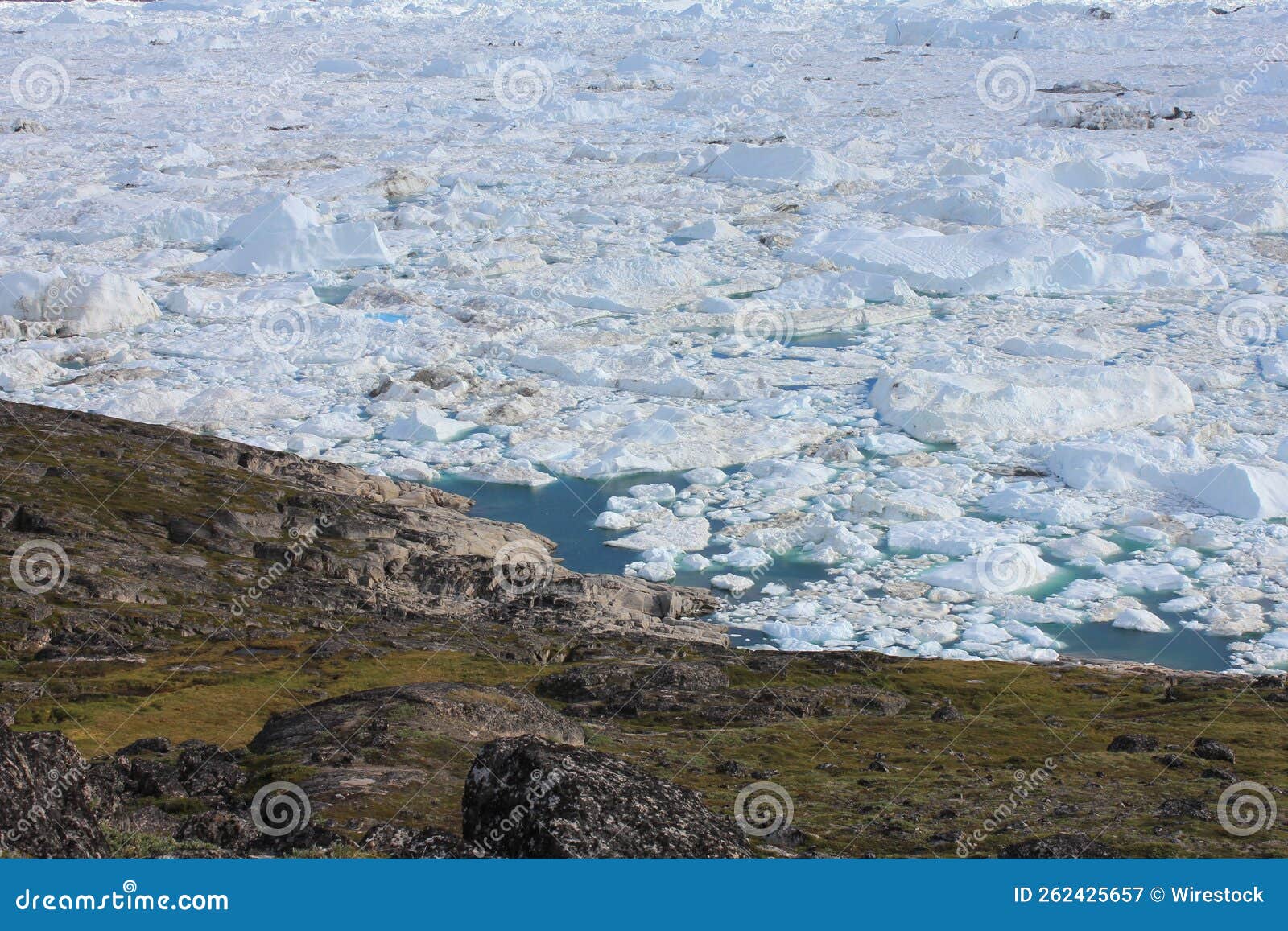 Coastal Scenery with Ice Fields Stock Image - Image of freezing, north ...