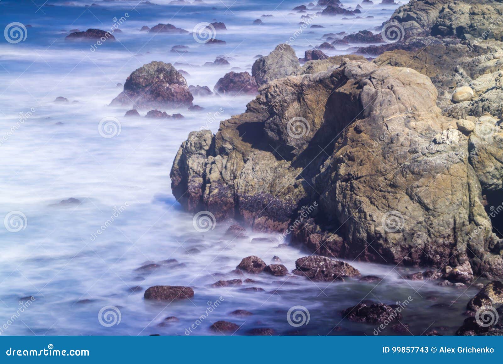 Coastal Scenes at Usa Pacific Coast Stock Image - Image of cliff ...