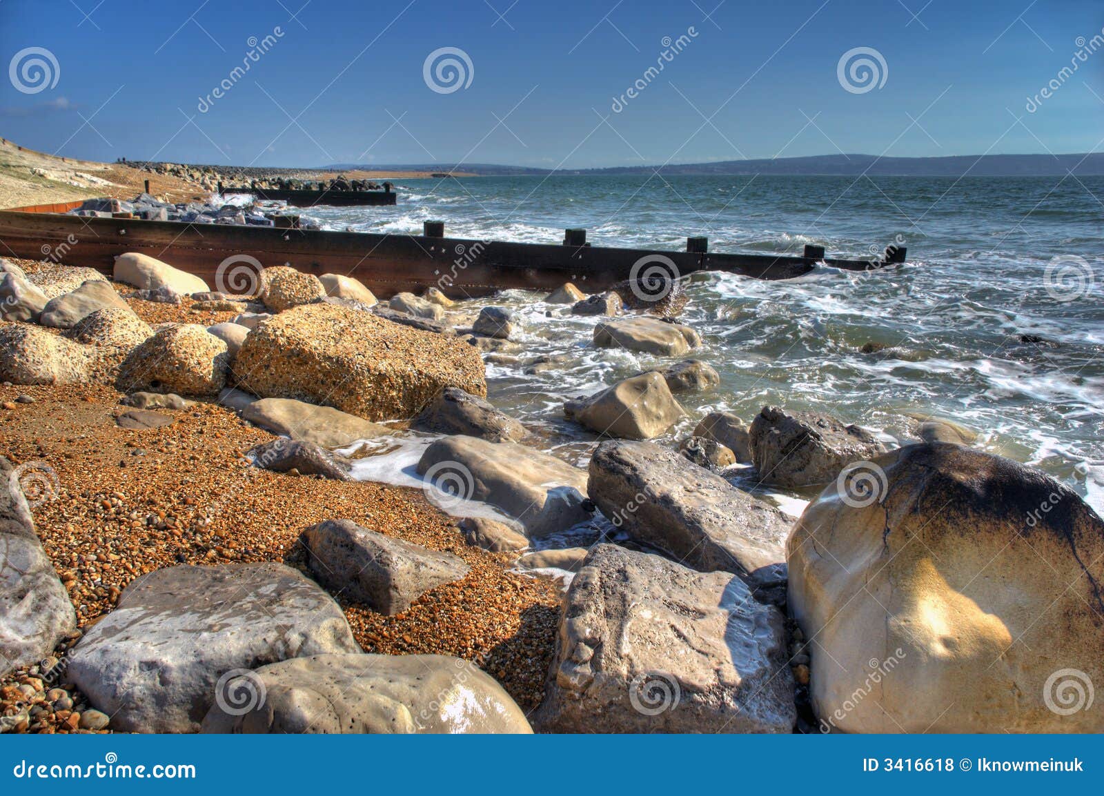 Coastal Sea Defence stock photo. Image of rugged, foam - 3416618