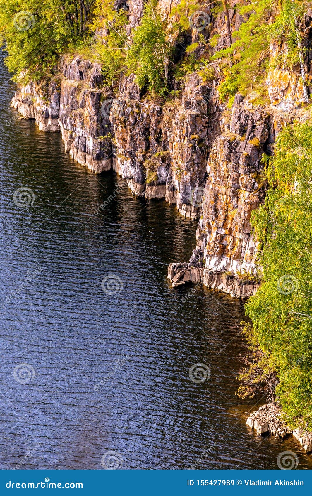 Coastal steep cliffs. stock image. Image of colorfully - 155427989