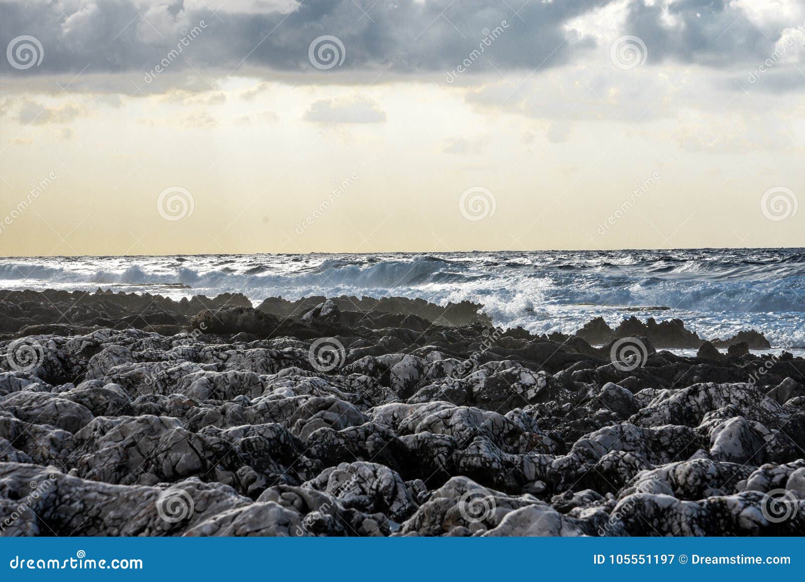Coastal storm on the rocks stock image. Image of summer - 105551197