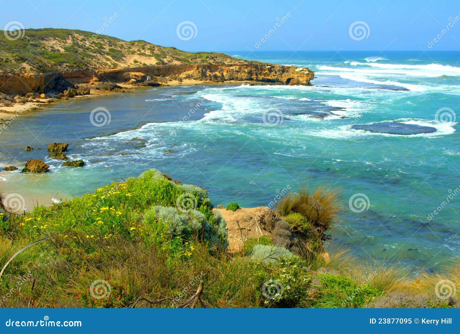 Coastal summer seascape stock image. Image of light, seaside - 23877095