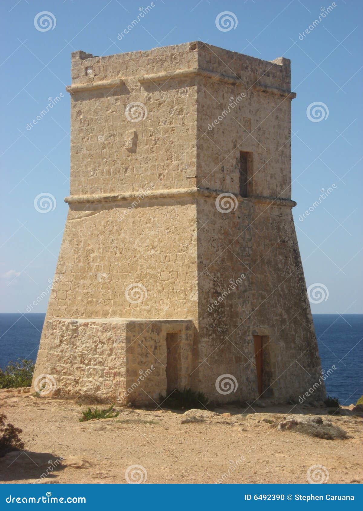 Coastal tower stock photo. Image of medieval, fort, watch - 6492390