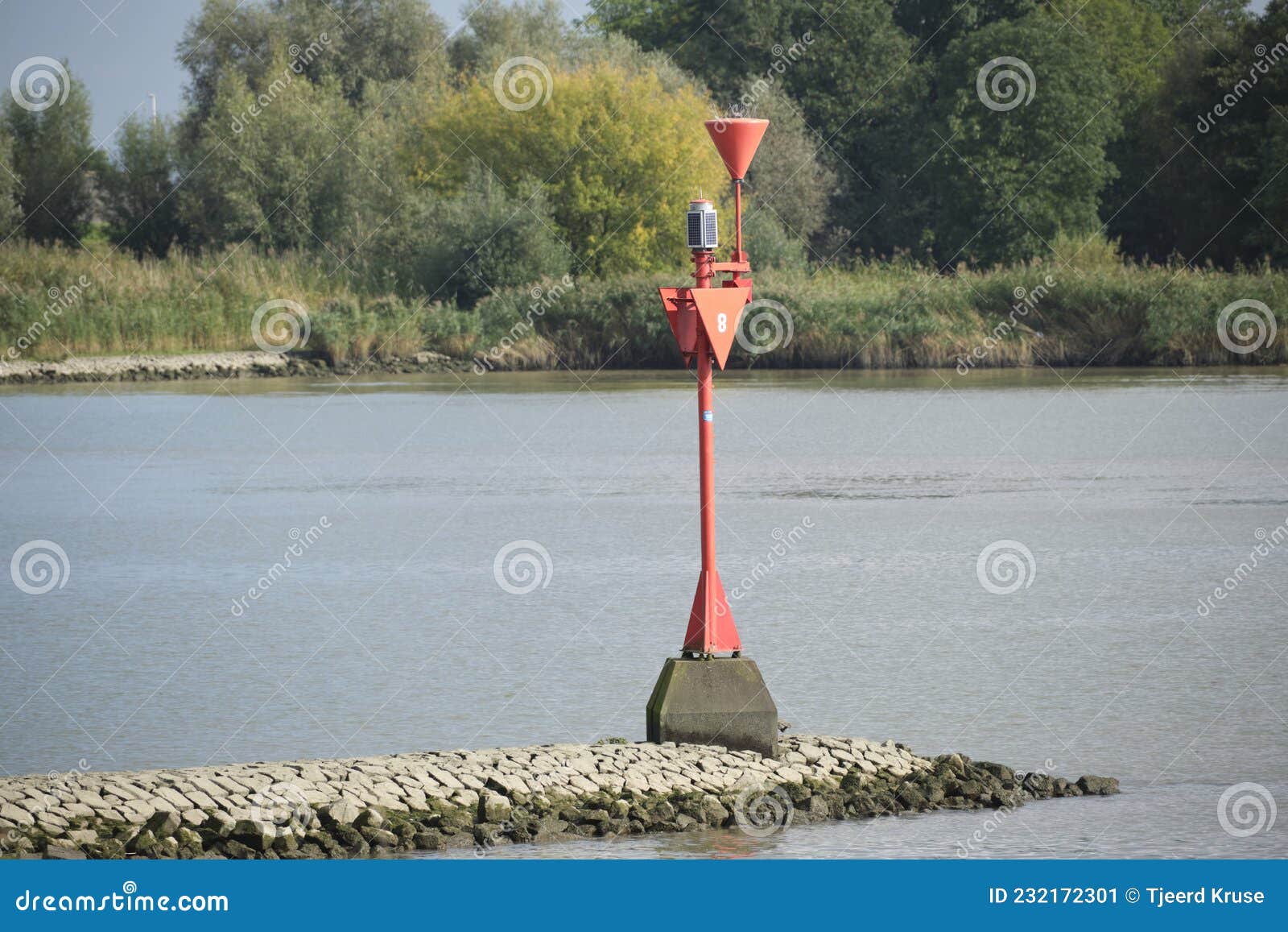 Coastal Traffic Control Tower with Navigation Signs Stock Image - Image ...