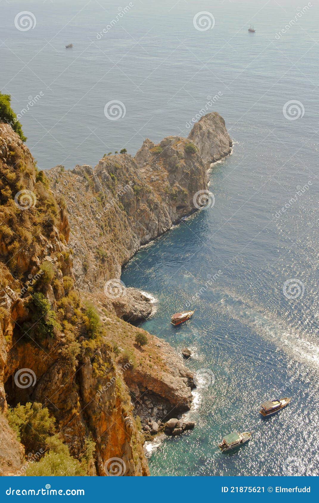 Coastal view stock image. Image of color, ocean, turkish - 21875621
