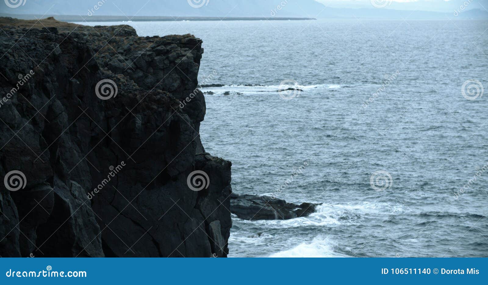 Coastal View, Hellnar, Iceland Stock Photo - Image of beach, slow ...