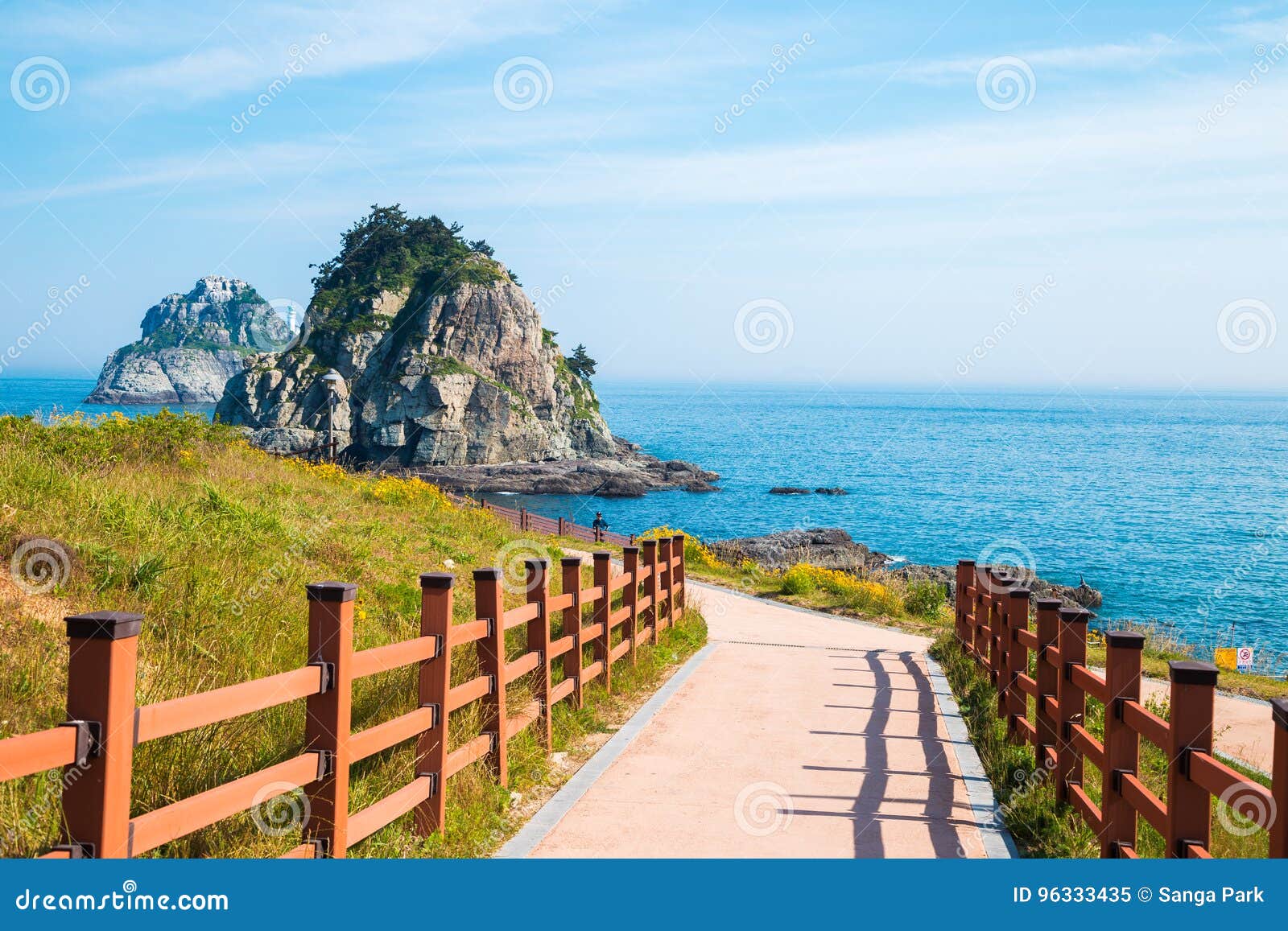 Oryukdo Islands and Coastal Walk at Spring in Busan, Korea Editorial ...